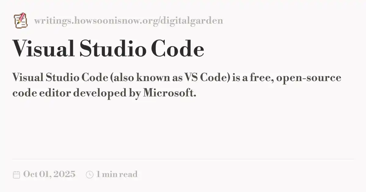 Visual Studio Code